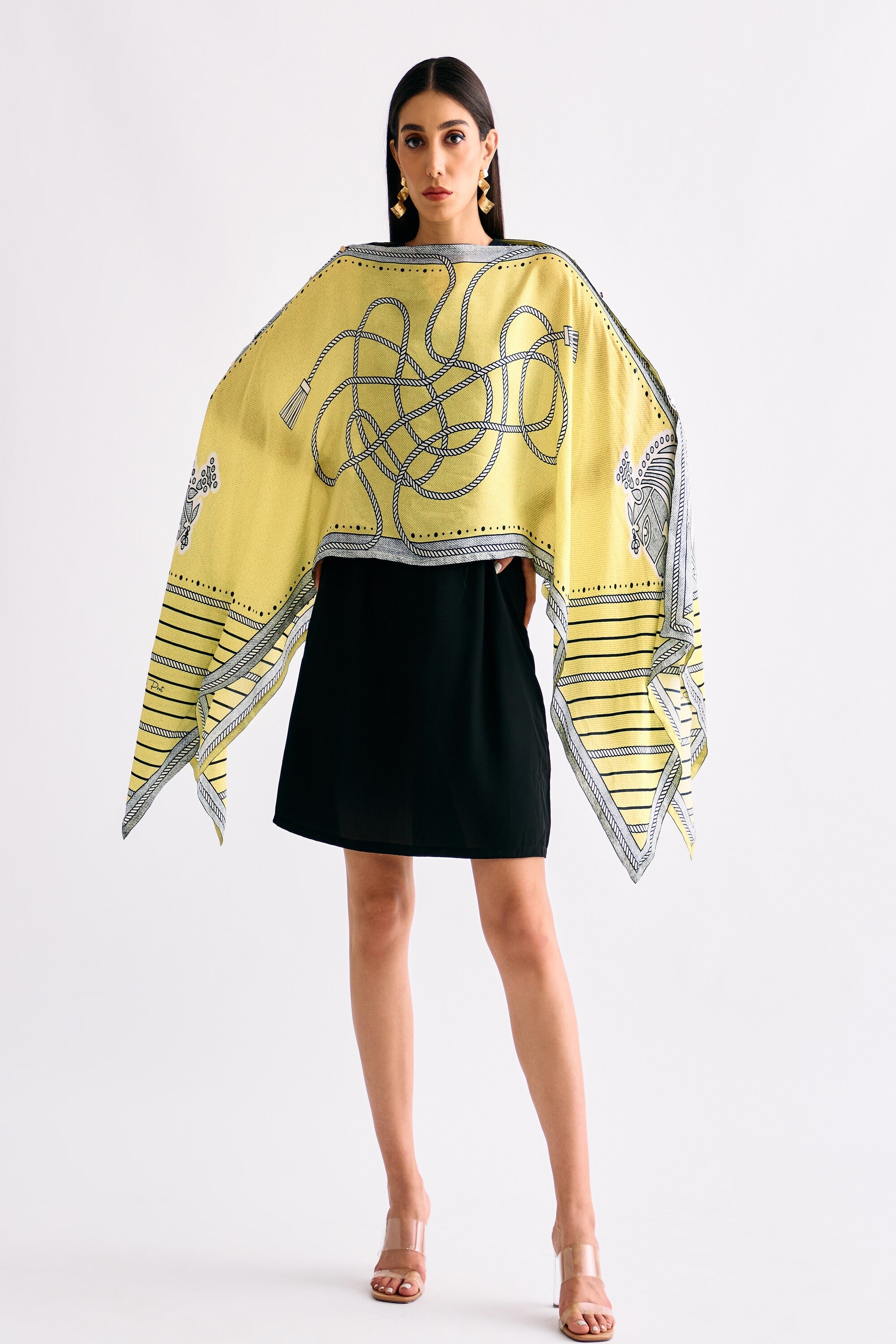 Buy Nariam Yellow Luxury Stoles For Women Online In India – Kamaali Pret